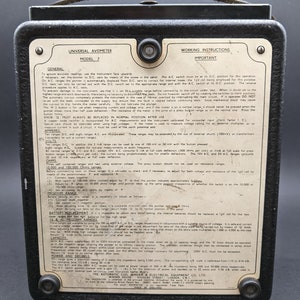 Universal AVOMETER Model 7 Multimeter and Electrical Measuring ...