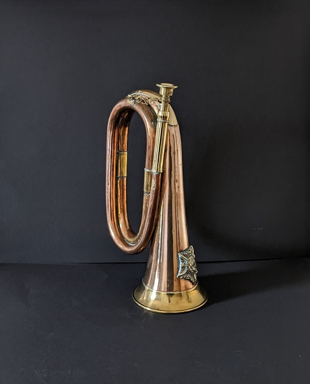 Antique Military Copper and Brass Signal Bugle quinque - Etsy