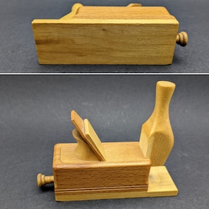 Vintage Woodworking Plane Snuff Box/puzzle Box, German Tobacciana ...