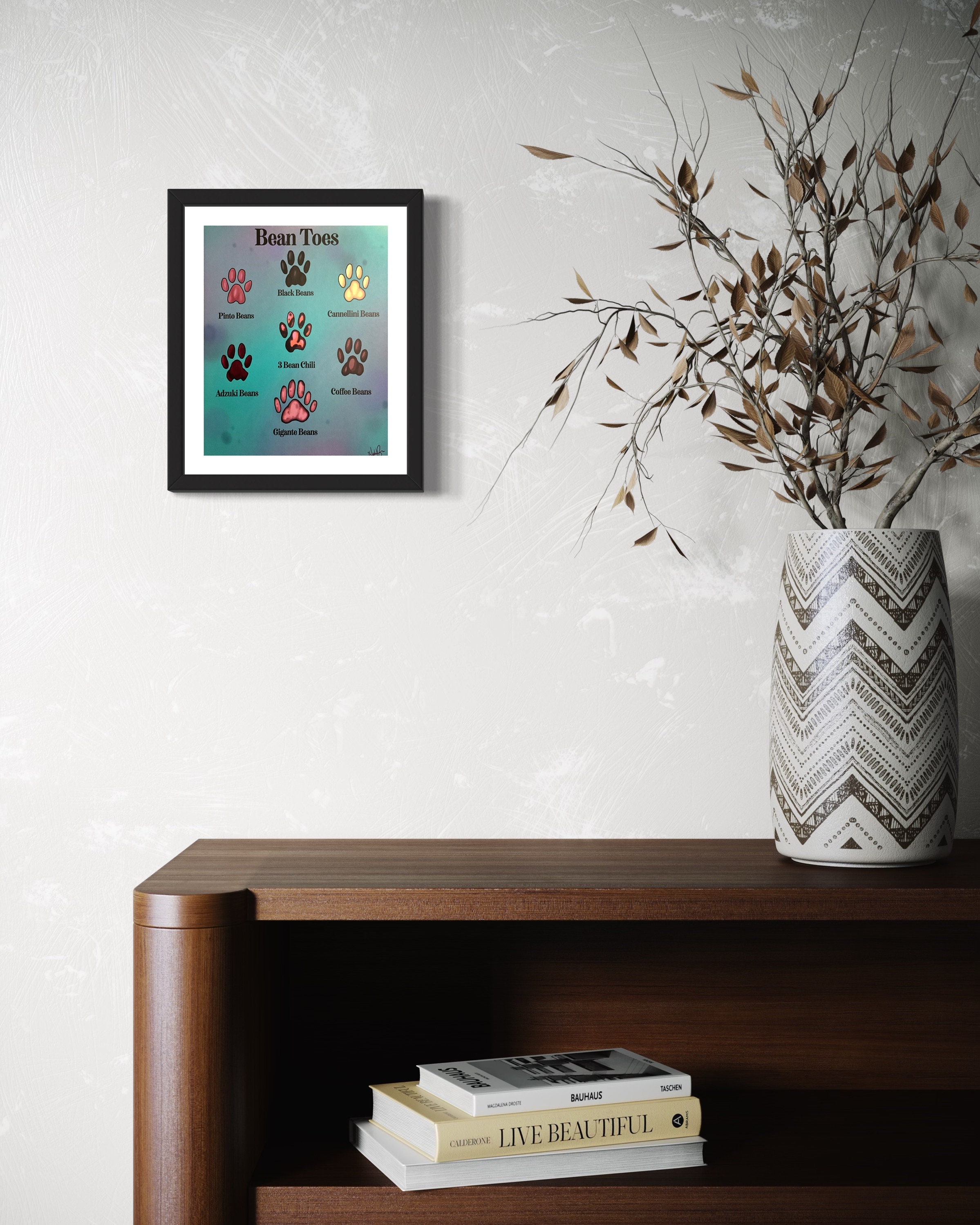 Bean Toes Chart - Etsy