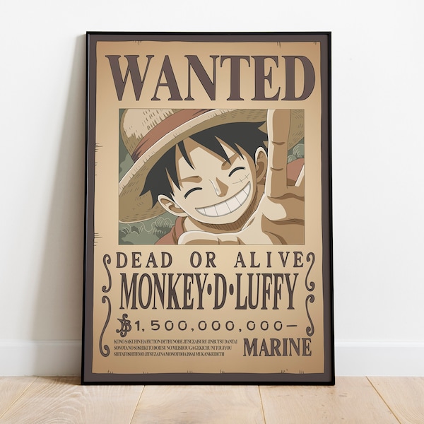 One Piece Bounty Poster - Etsy