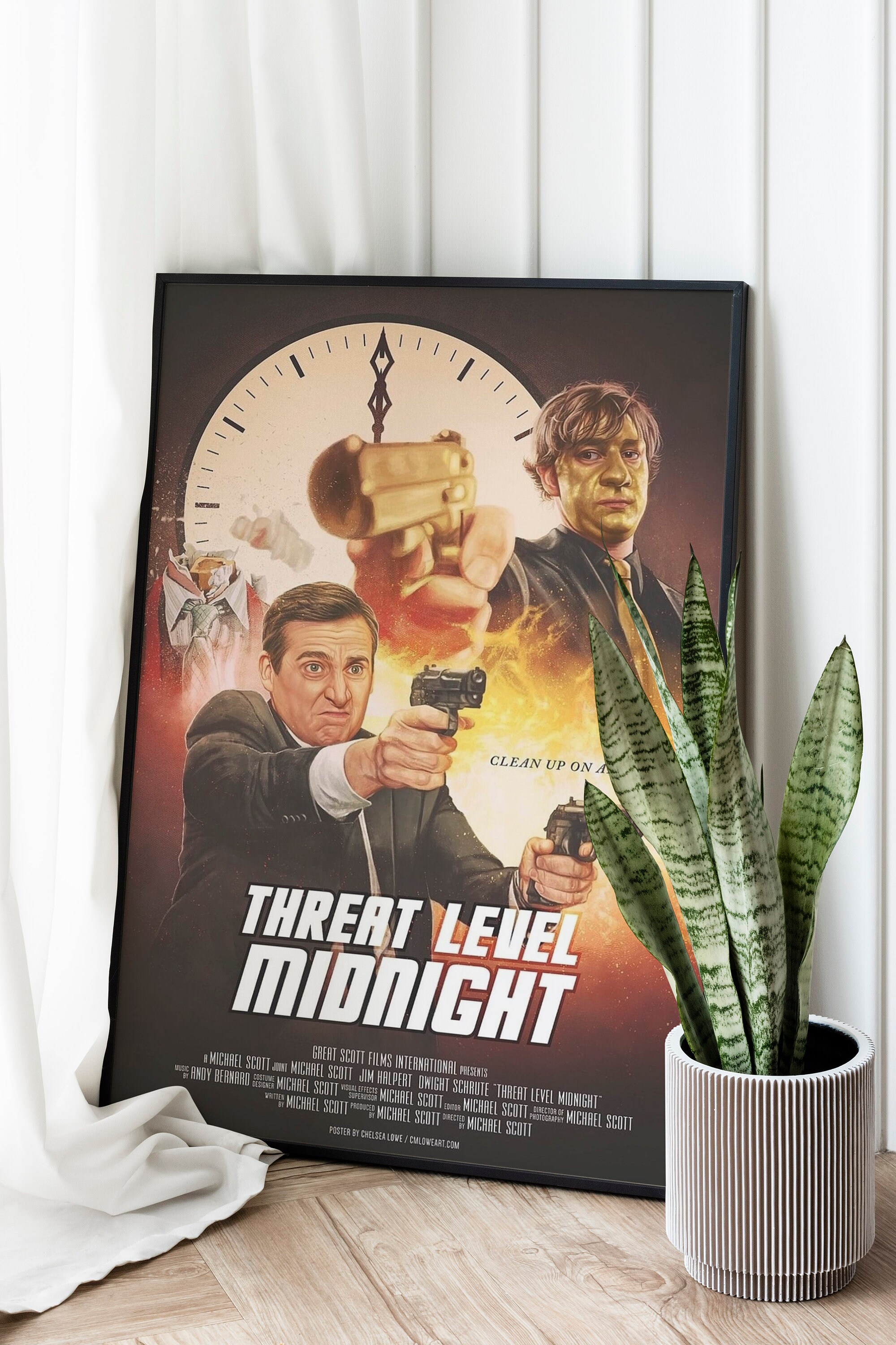 Threat Level Midnight Movie Poster, The Office Poster, Michael Scarn ...