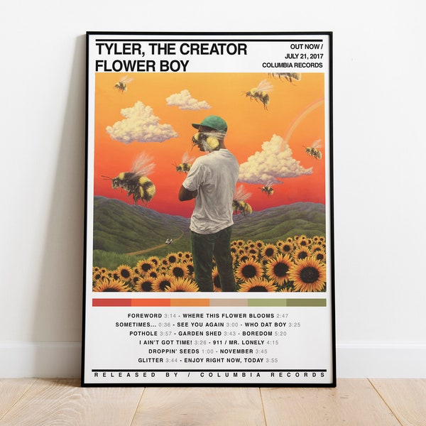 Flower Boy Tracklist Poster - Etsy