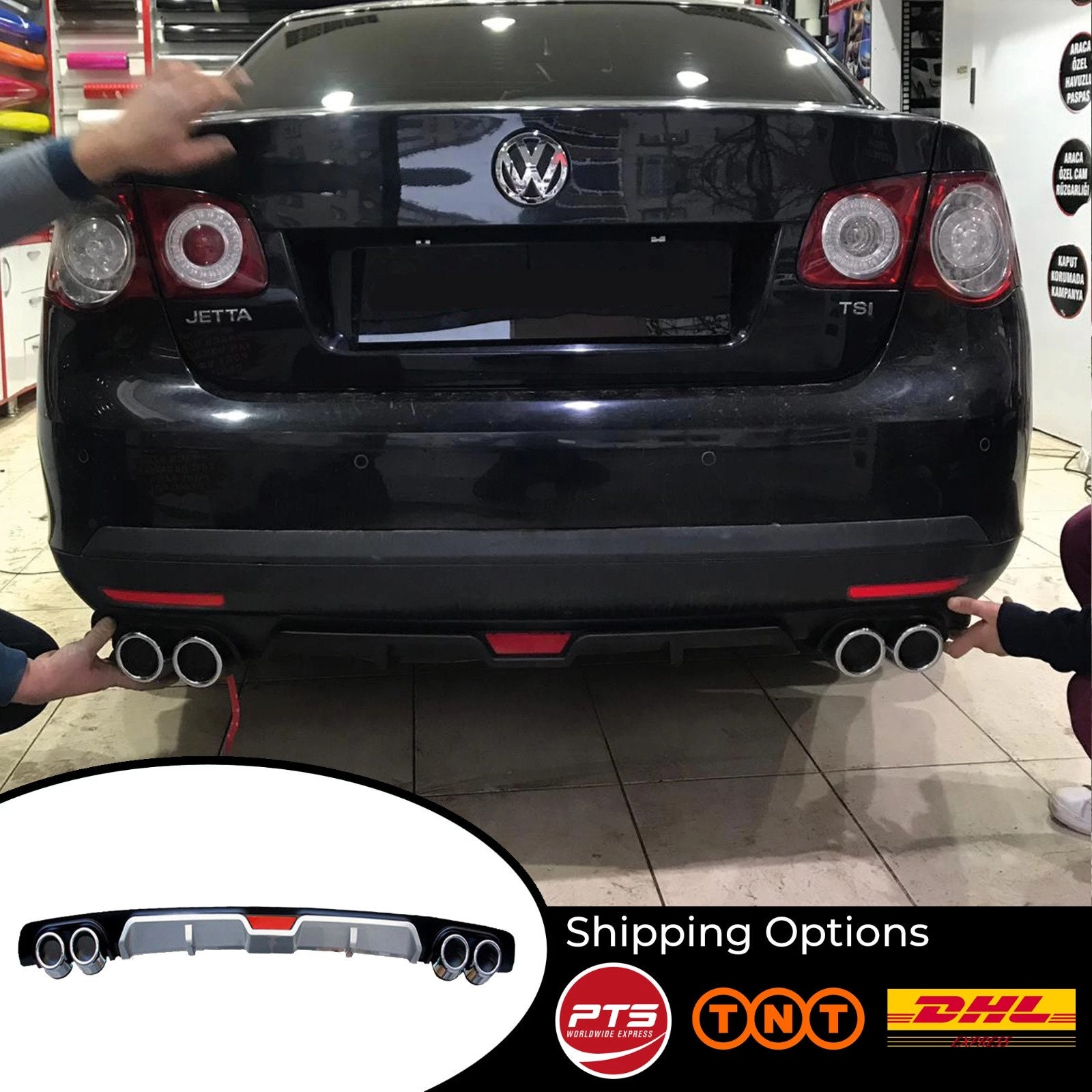 For Volkswagen Jetta Rear Diffuser Car Styling Diffüser Rear - Etsy