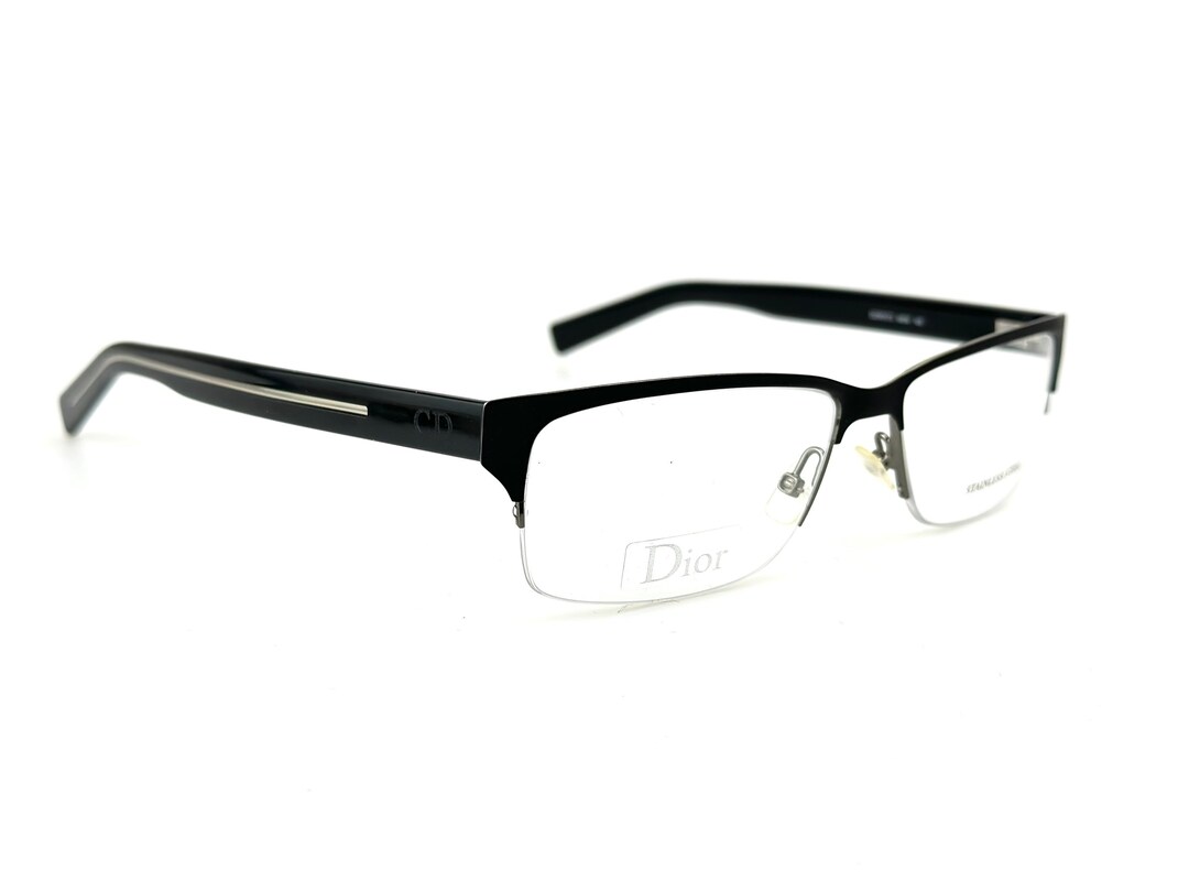 Dior Half Frame Eyeglasses for Men, Dior Frame Glasses, Dior Rectangle ...