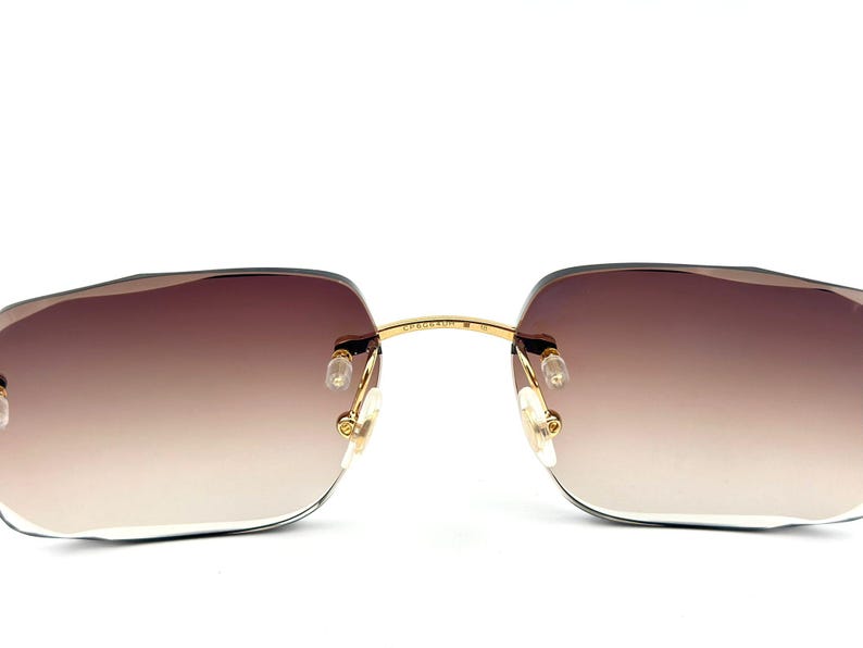 Cartier CT0061O Eyeglasses – Original Gold Rimless Frame for Men ...