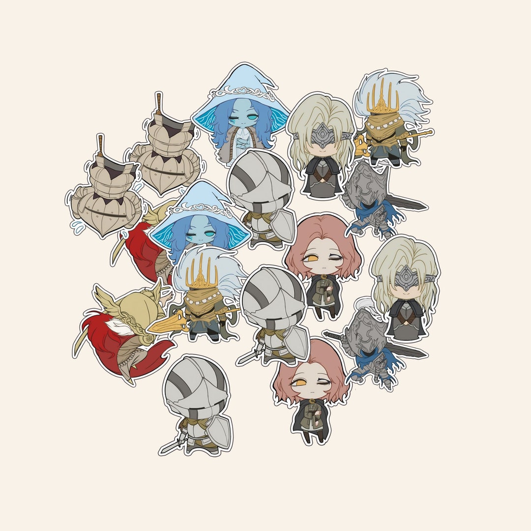 Soulsborne Stickers Elden Ring, Dark Souls, Bloodbone Stickers Bundle ...