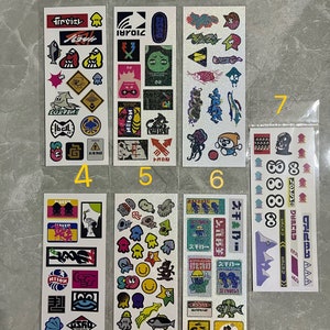 Splatoon Stickers Splatoon Inspired Fan-art Badge Stickers - Etsy