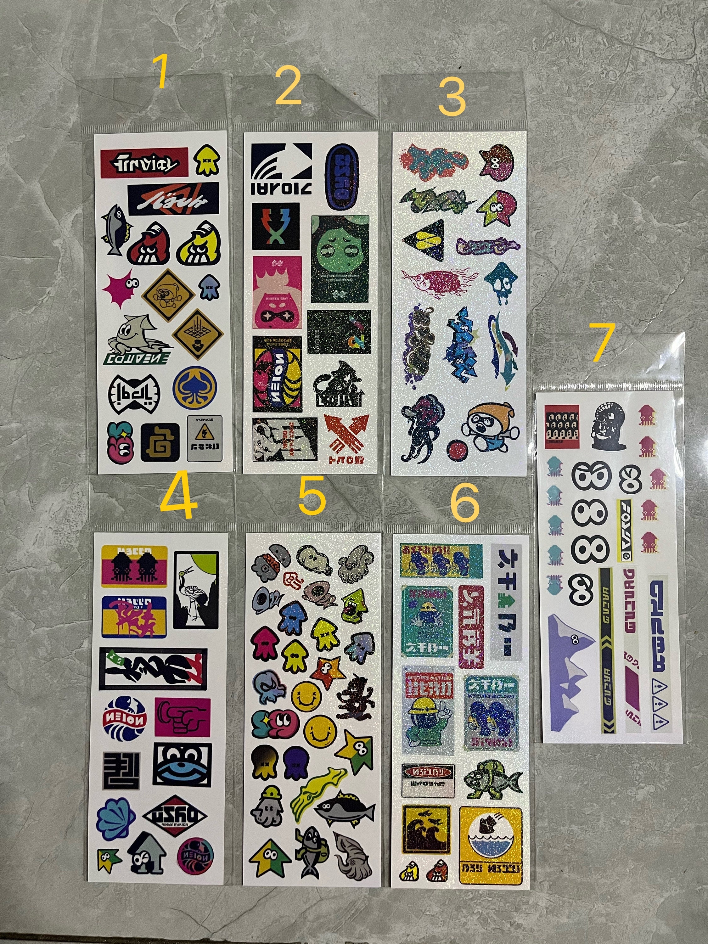 Splatoon Stickers Splatoon Inspired Fan-art Badge Stickers - Etsy Australia