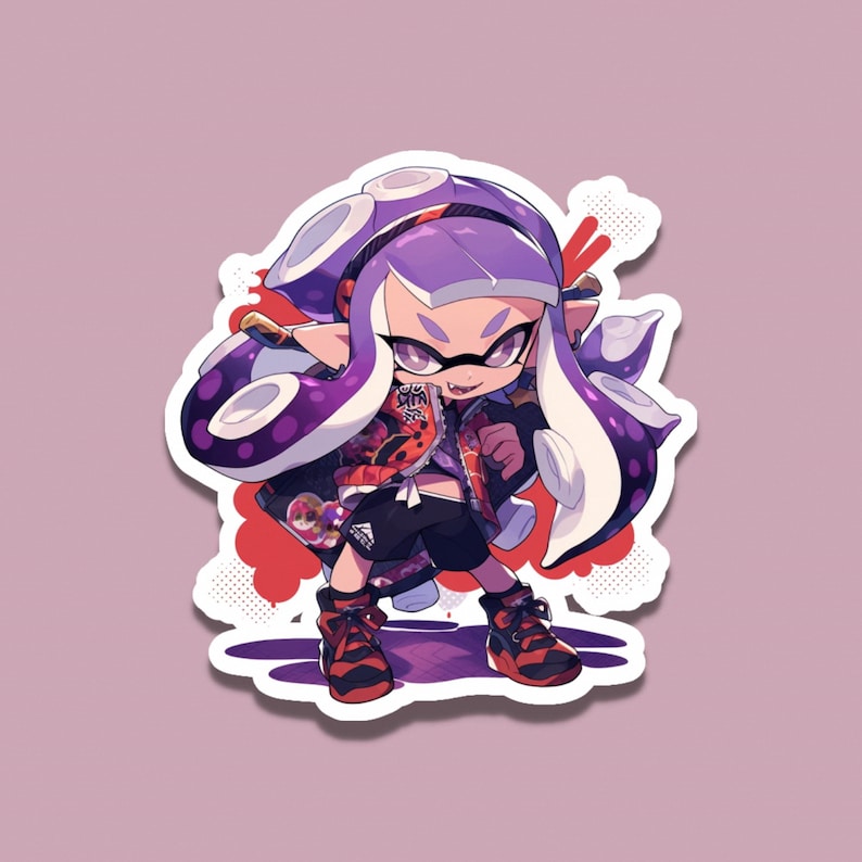 Splatoon Stickers Splatoon Inspired Fan-art Badge Stickers 10 - Etsy