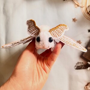 Whimsical Fuzzy Moth Plush Charm Keychains Art Accessories - Etsy