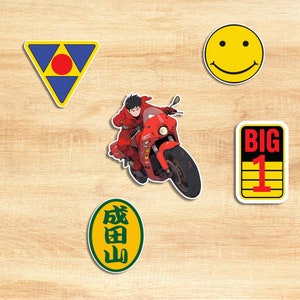 Akira, Motorcycle, Anime Sticker Akira Sticker Pack - Set of 12 Small ...