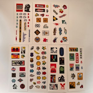 Splatoon Stickers Splatoon Inspired Fan-art Badge Stickers 100 ...