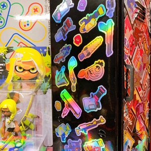 Splatoon Weapons Stickers Splatoon Inspired Fan-art Badge Stickers 55 ...