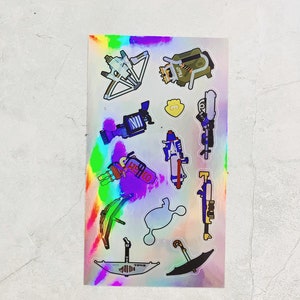 Splatoon Weapons Stickers Splatoon Inspired Fan-art Badge Stickers 55 ...