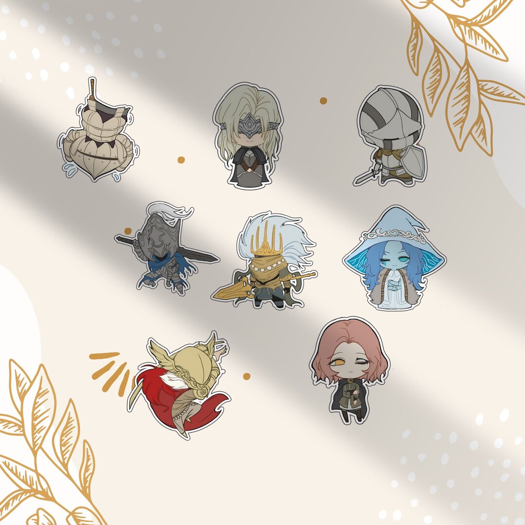 Soulsborne Stickers Elden Ring, Dark Souls, Bloodbone Stickers Bundle ...
