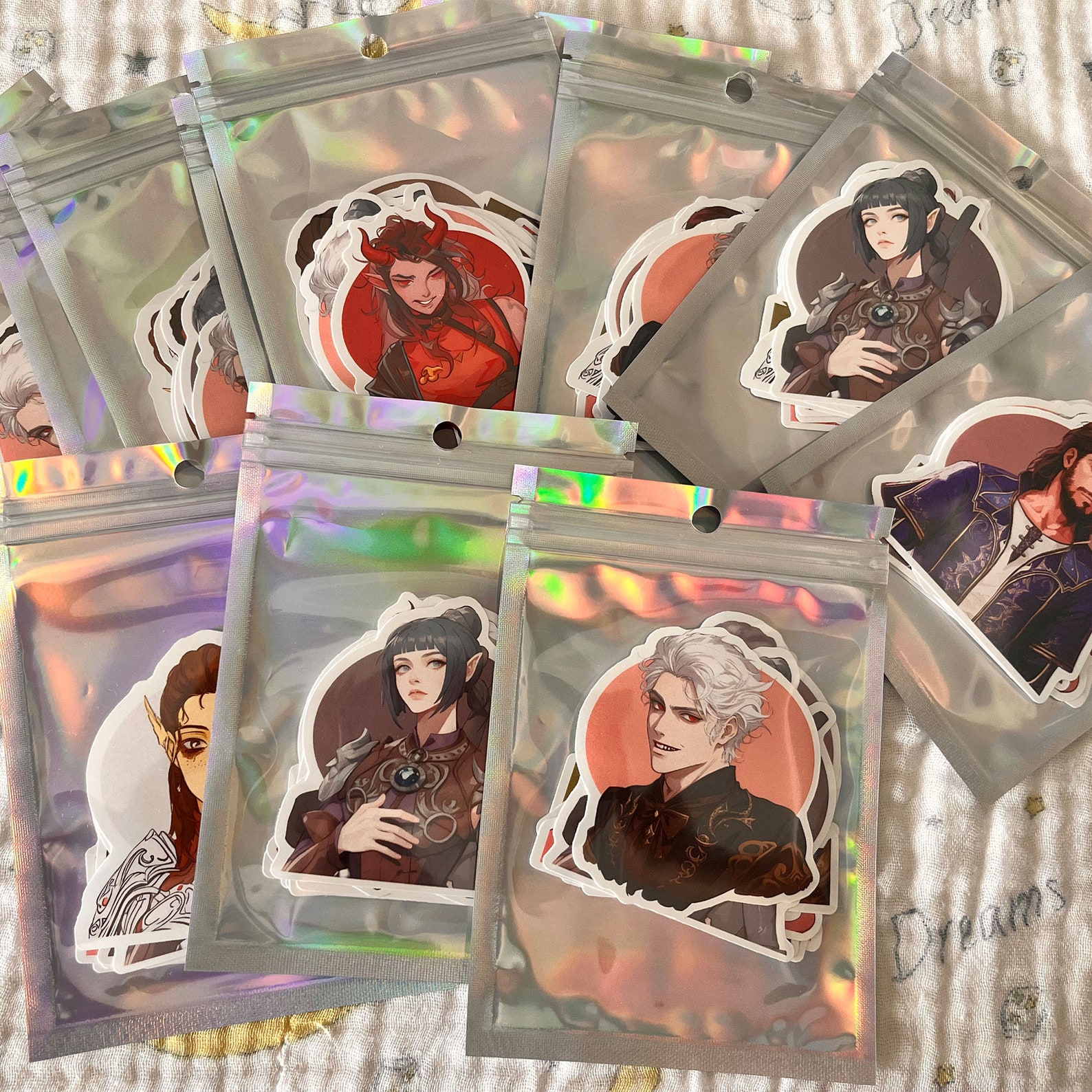 Baldur's Gate III Character Stickers - Set of 8 - Etsy Canada