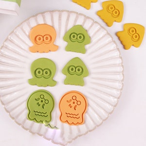 Splatoon Game Cartoon Cookie Mold - Bake Fun and Unique Cookies at Home ...