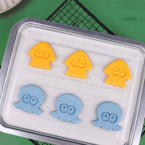 Splatoon Game Cartoon Cookie Mold - Bake Fun and Unique Cookies at Home ...