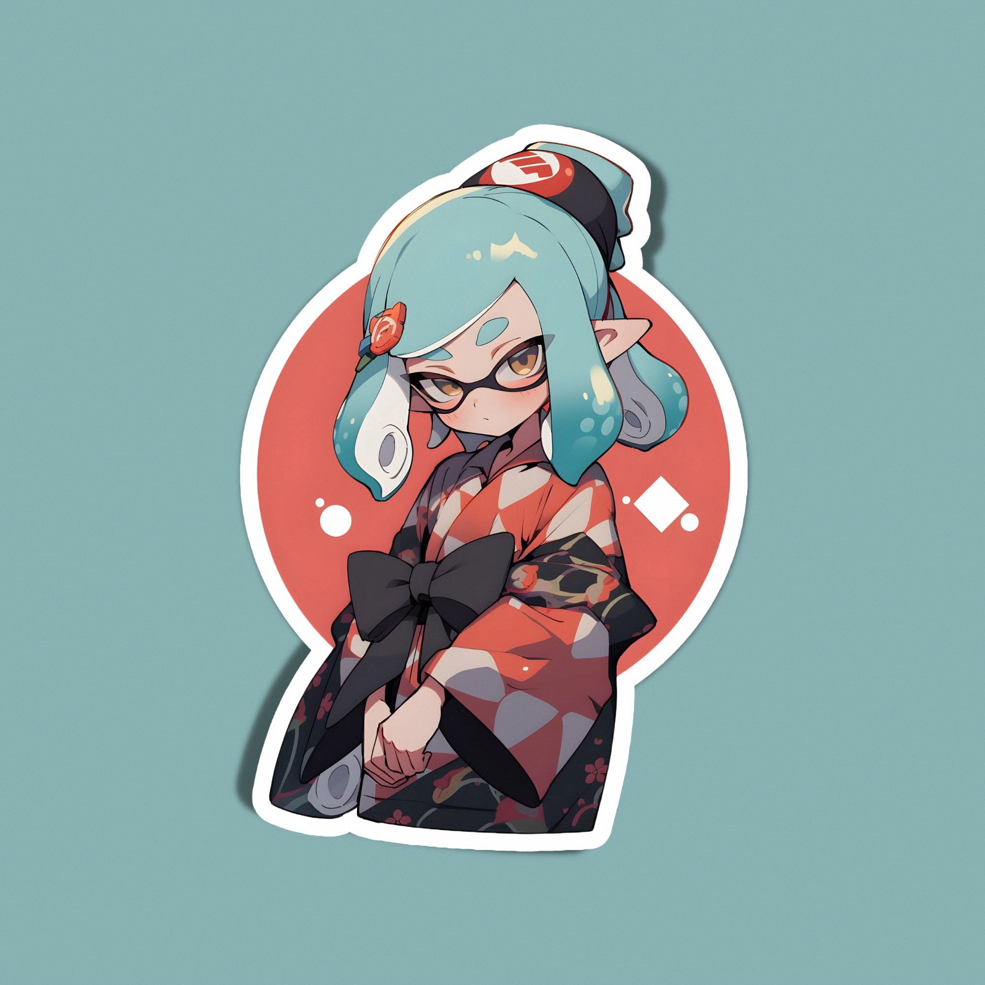 Splatoon Stickers Splatoon Inspired Fan-art Badge Stickers 10 - Etsy