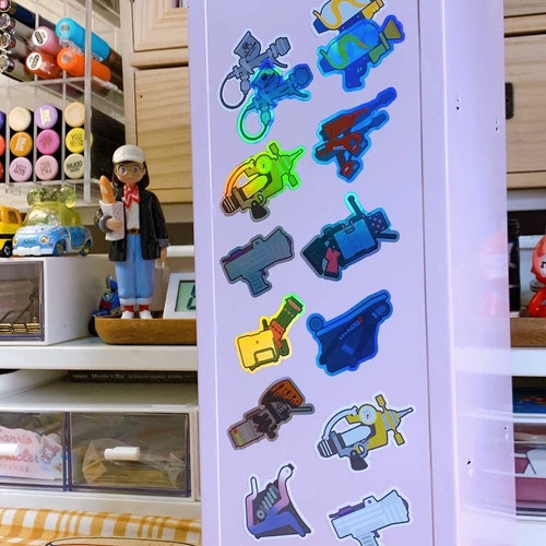 Splatoon Inspired Fan-art Badge Stickers HOLOGRAPHIC - Etsy UK