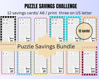 12 Printable Savings Challenge A6 Saving Tracker Cash Stuffing A6 Money ...
