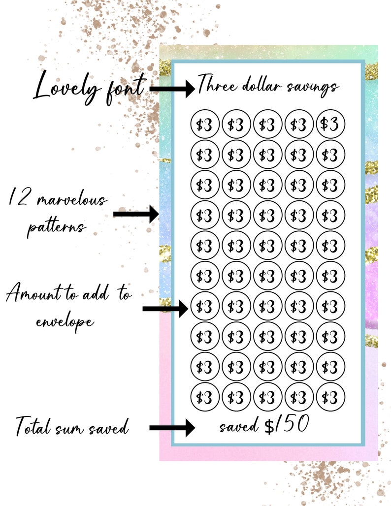 Bundle 12 Printable Savings Challenge A6 Saving Tracker A6 - Etsy