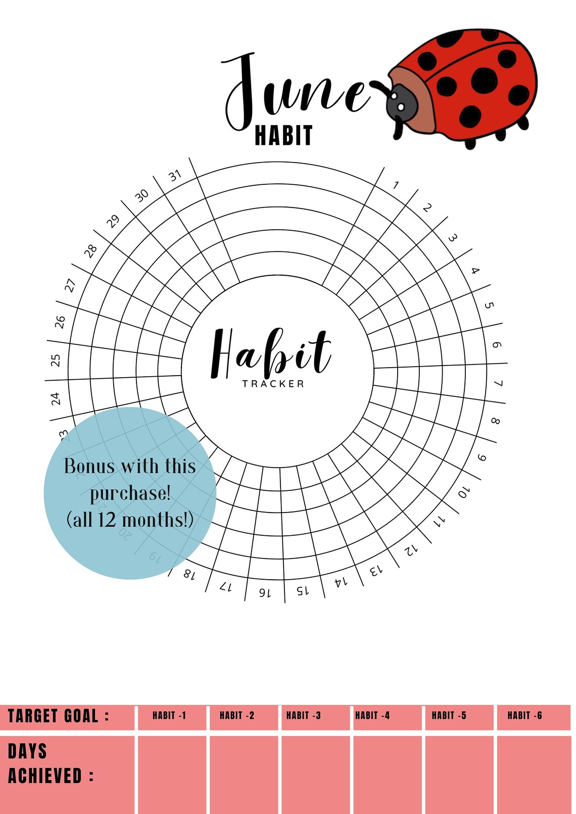 Printable Workout Tracker Daily Exercise Track Monthly Weight - Etsy