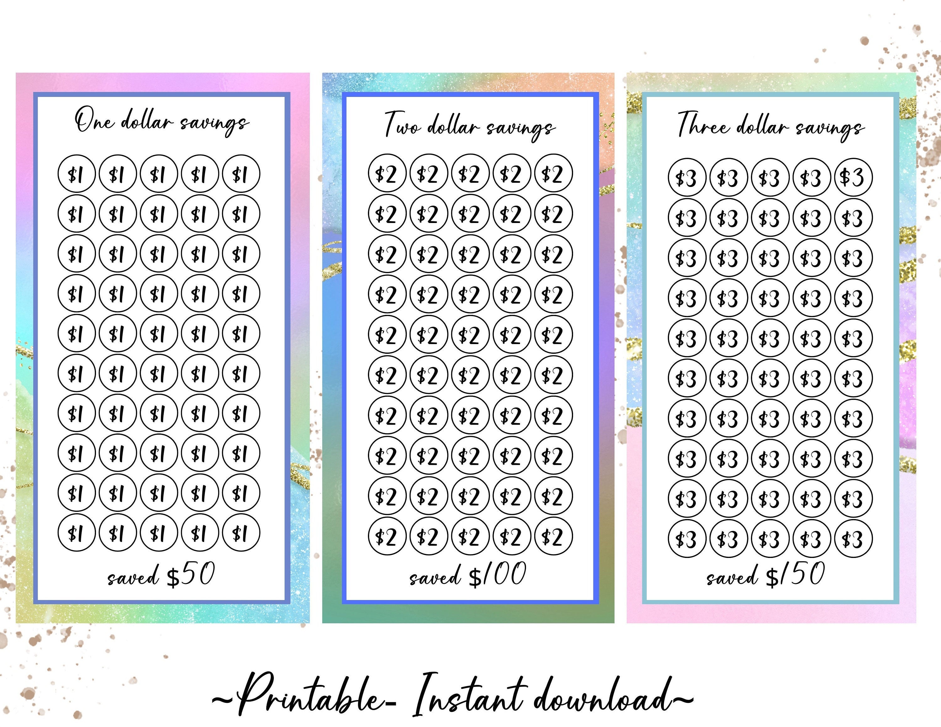 Bundle 12 Printable Savings Challenge A6 Saving Tracker A6 - Etsy