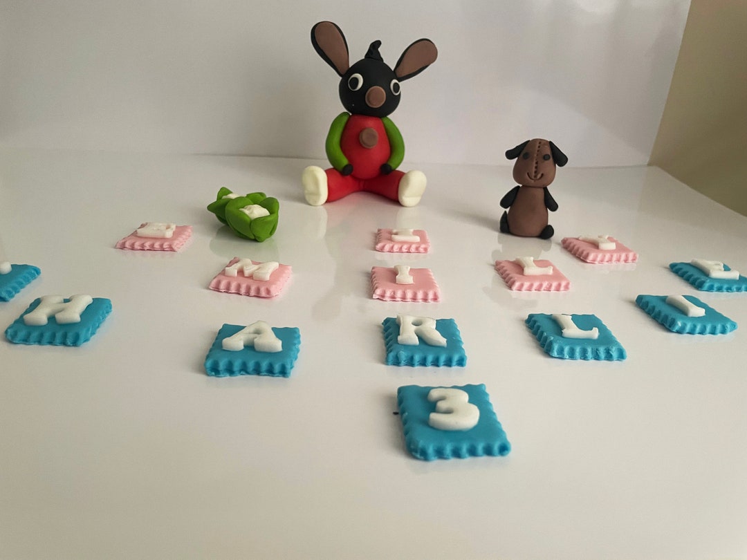 Bing Bunny Flop Personalised Handmade Edible 3D Cake Topper Birthday ...