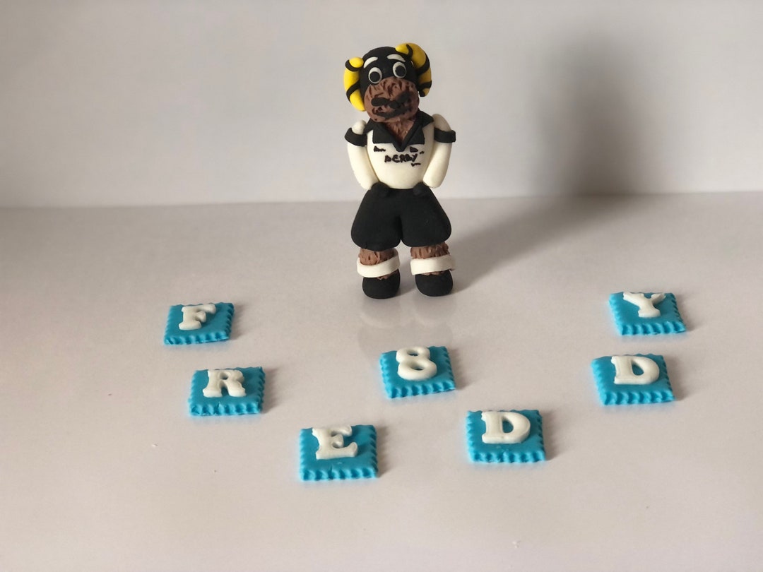 Ram Bull Derby Mascot Football Logo Unofficial Cake Topper Birthday ...