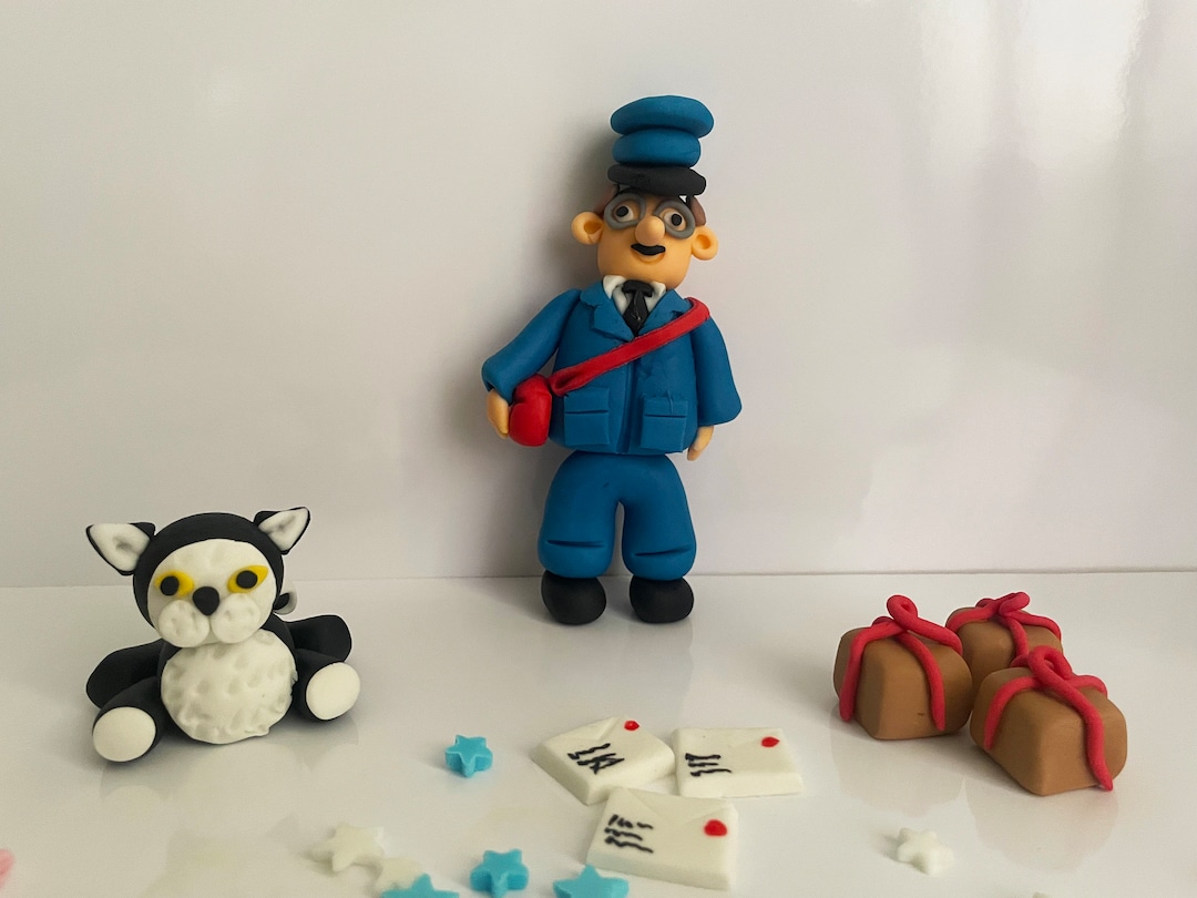 Unofficial Postman Pat Jess the Cat Edible Birthday Cake Topper ...