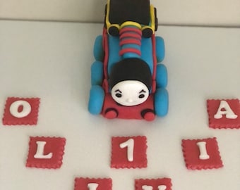 Edible Handmade Thomas the Tank Engine & Fat Controller Cake - Etsy UK