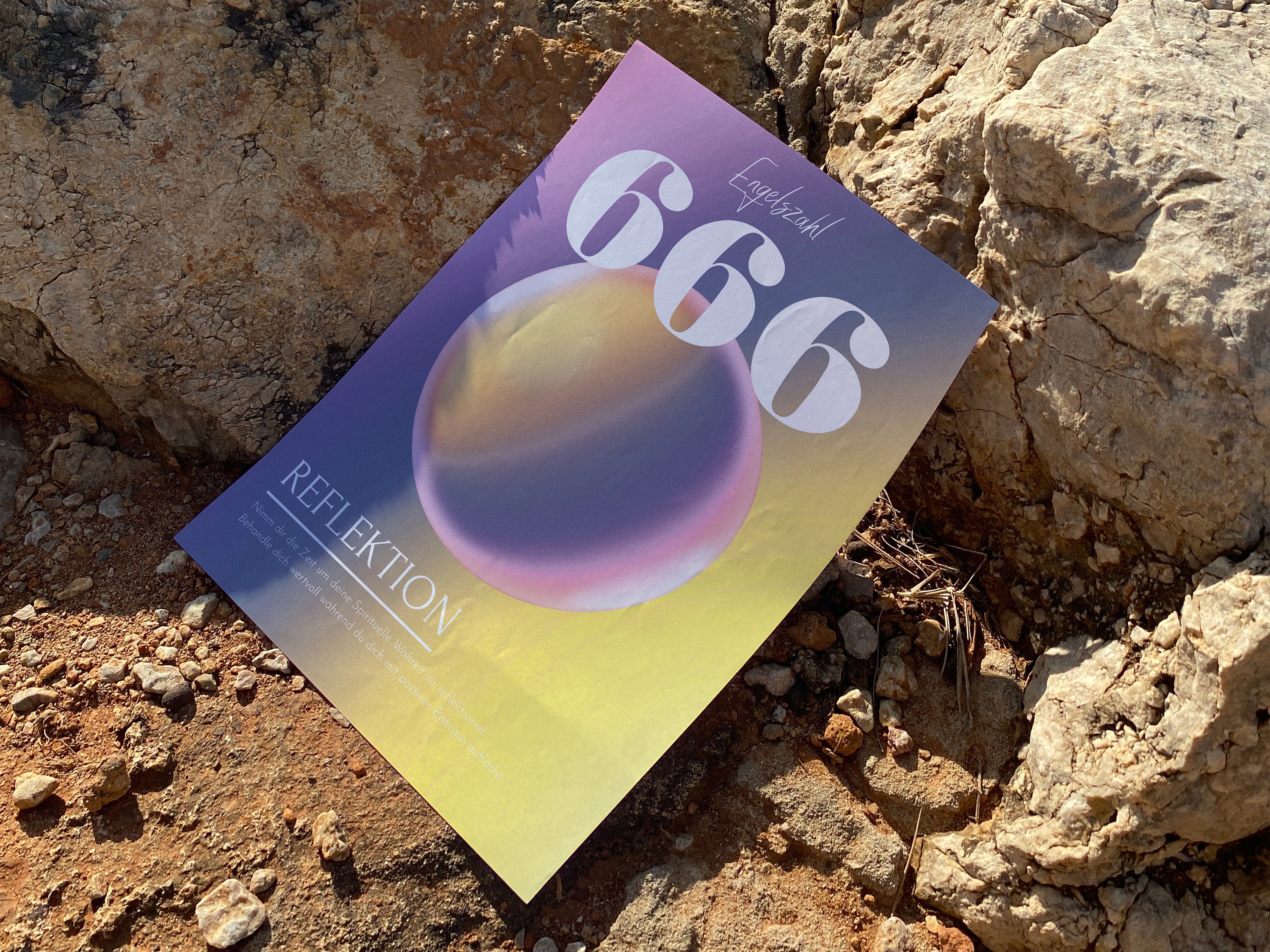 Angel Numbers Poster / 666 / Wall Art Poster Reflection / Manifestation ...