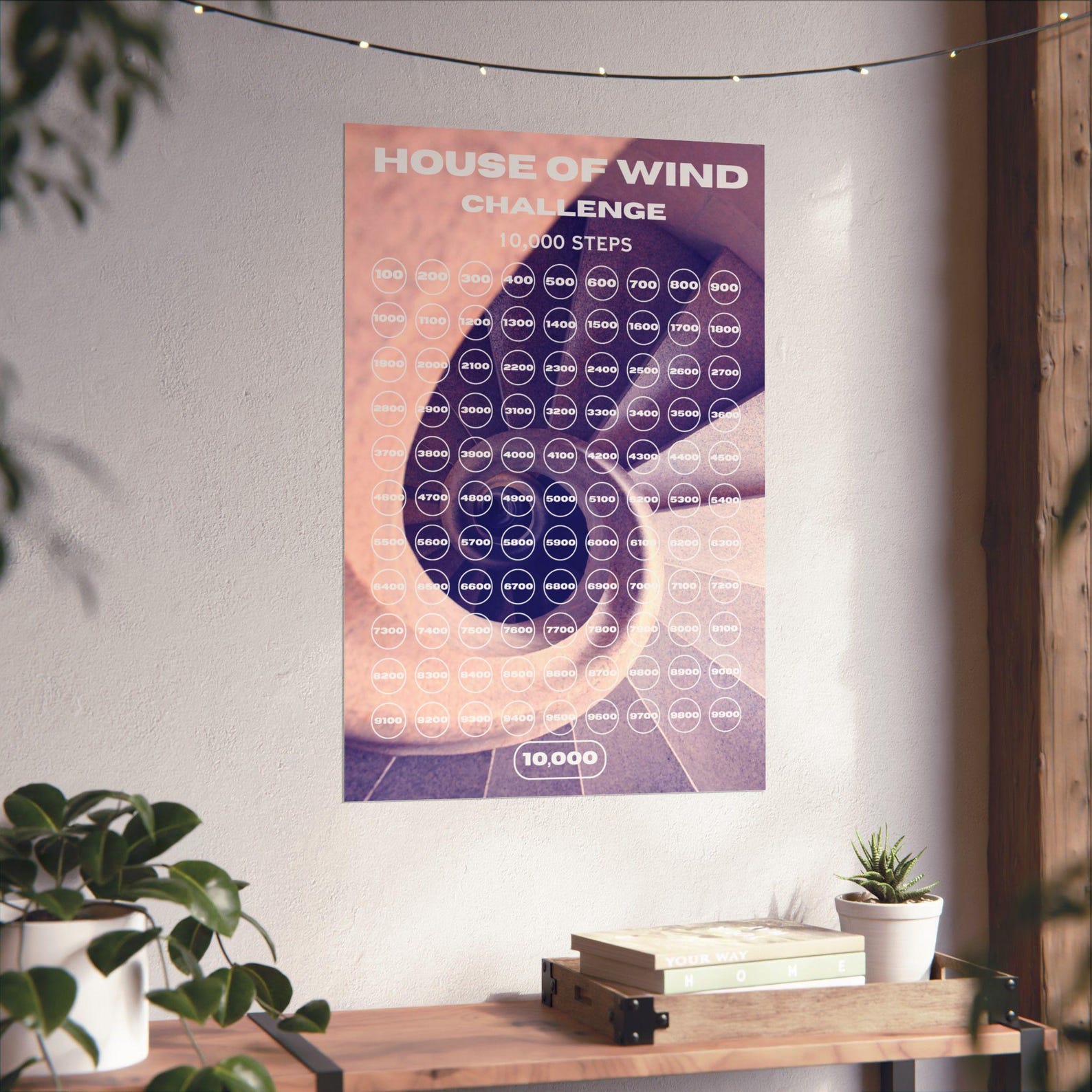 House of Wind 10,000 Step Challenge Matte Vertical Posters | Nesta ...
