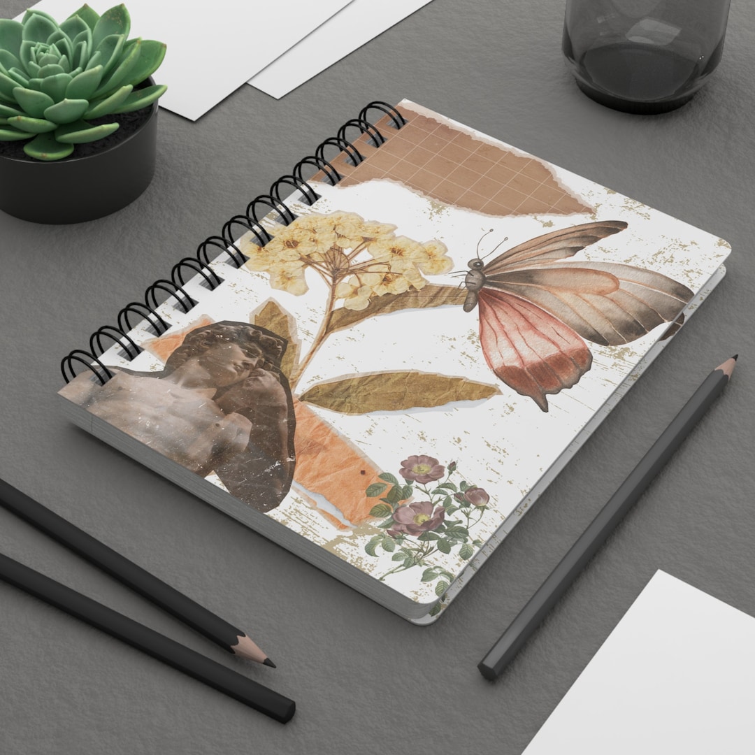 Vintage Coquette Romantic Style Stationary | Spiral Bound Journal ...
