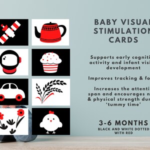 Baby Sensory Flash Cards: High Contrast Black, White & Red (PDF) - Etsy