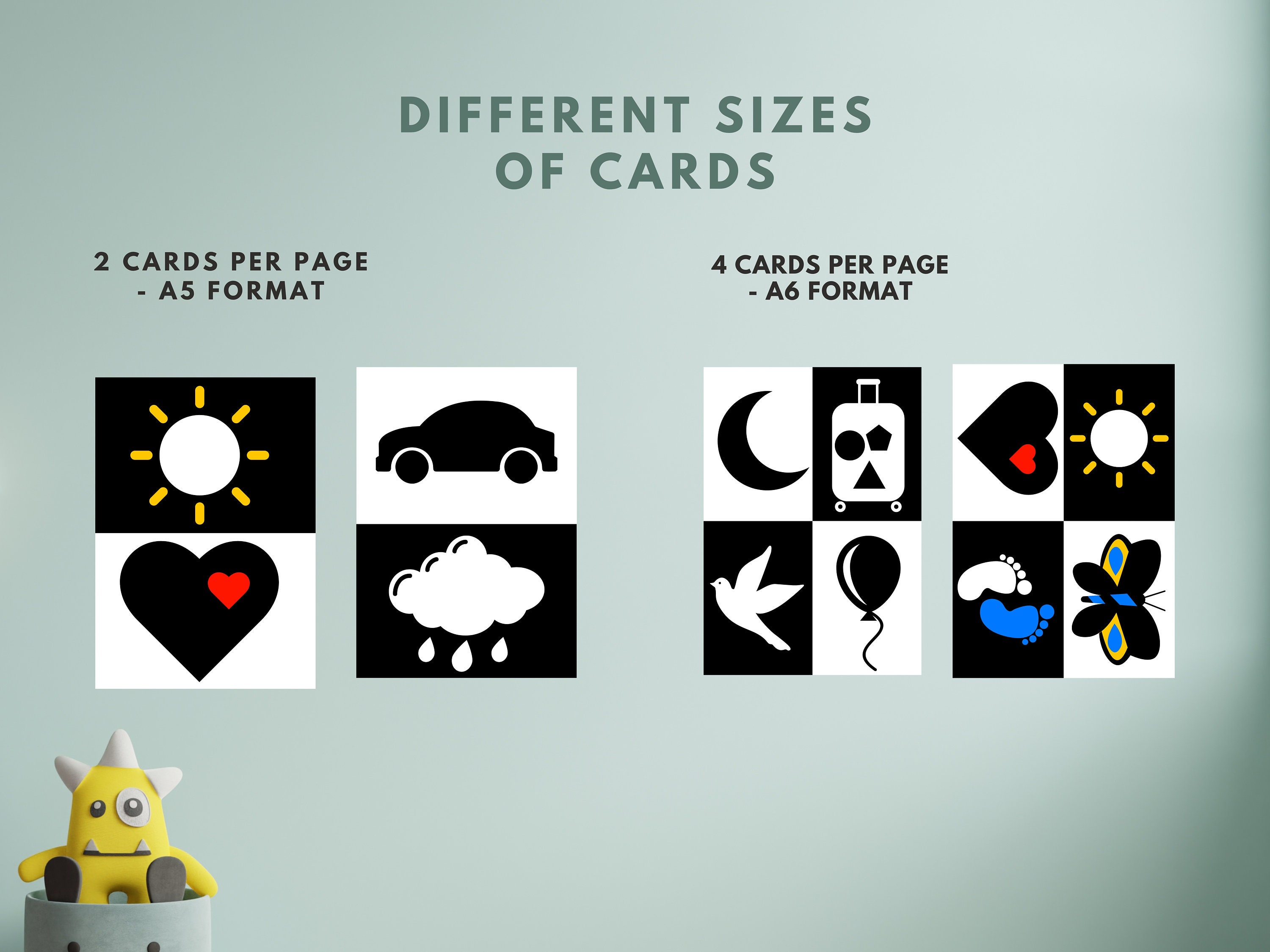 Bundle of High Contrast Baby Sensory Flash Cards Baby Sensory - Etsy