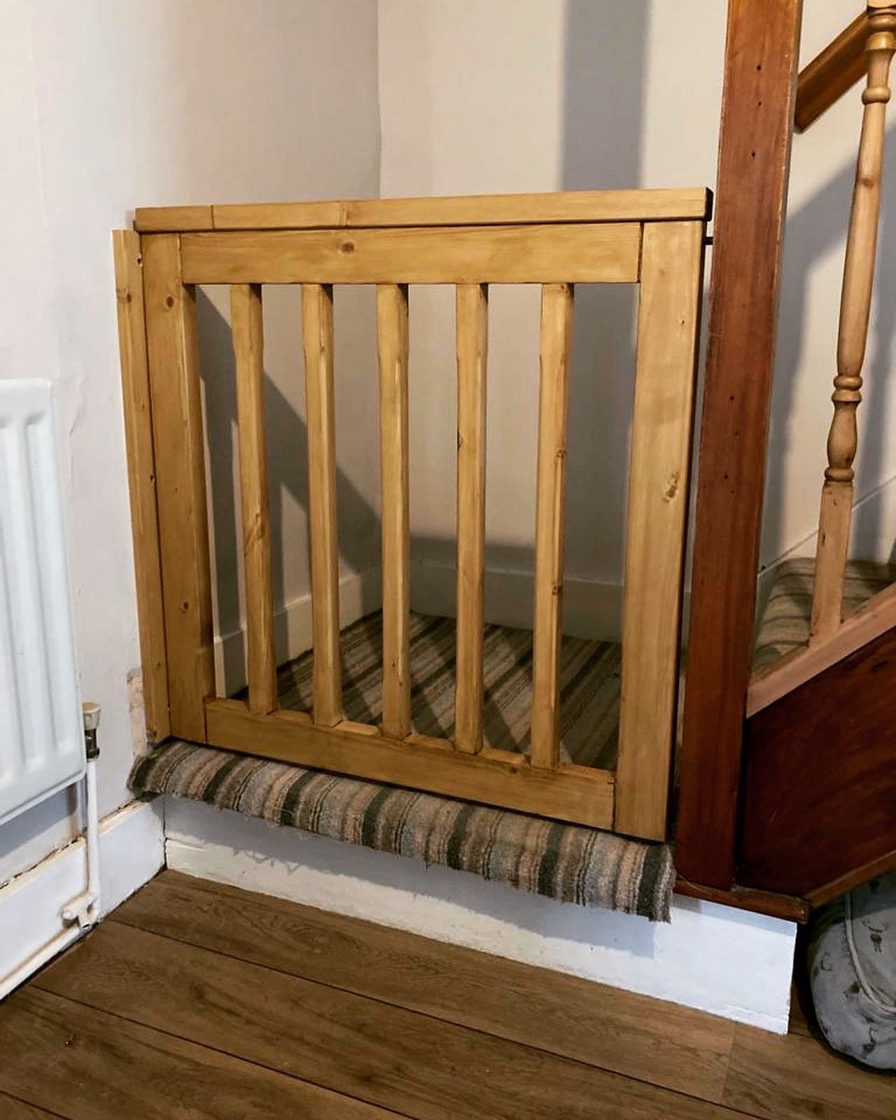 Spindle Wooden Stair Gate MADE TO MEASURE - Etsy