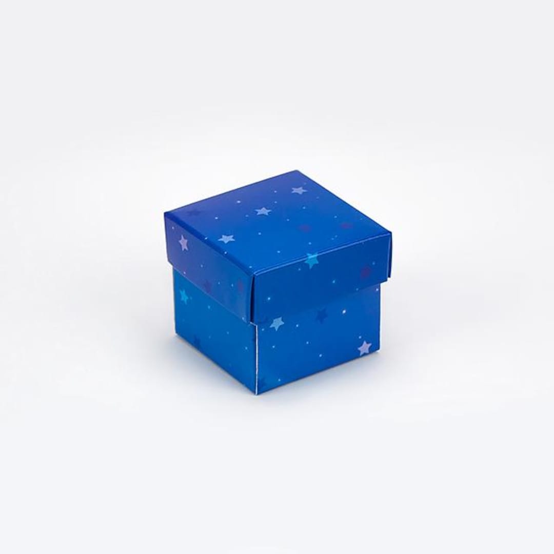 Blue Star Gift Box | Small Jewelry Packaging | Celestial Favor Box ...