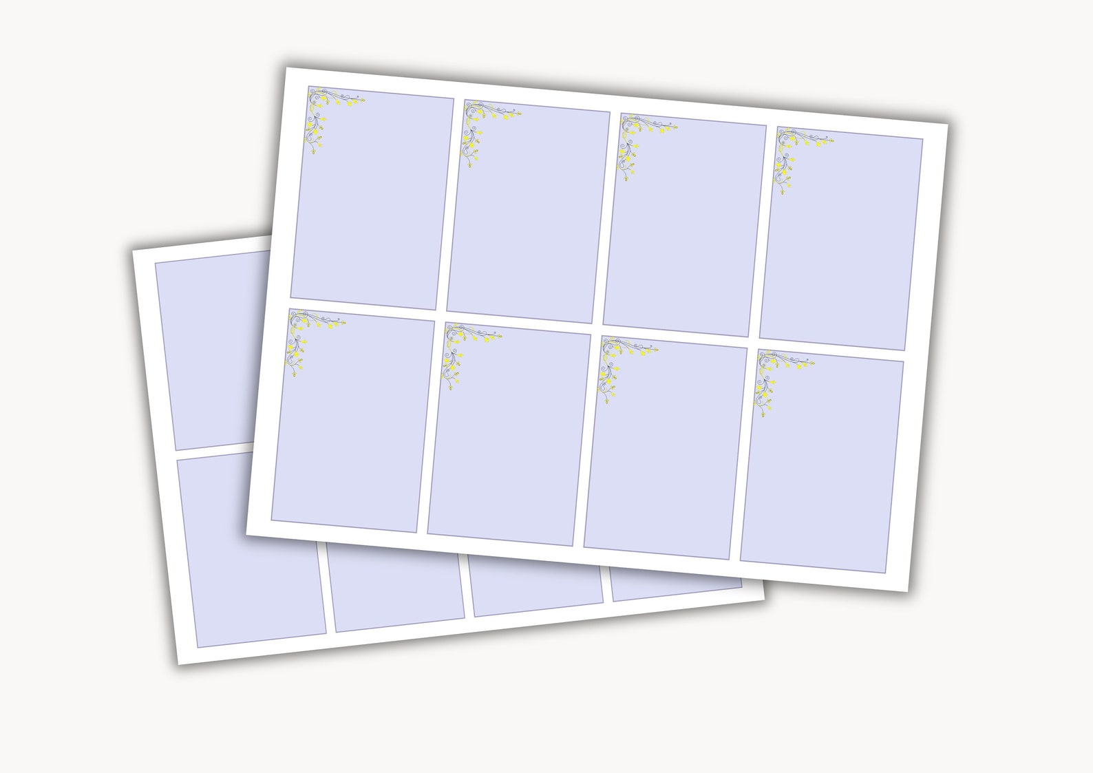 Blank Flashcards Template: Printable Study Cards (PDF) - Etsy