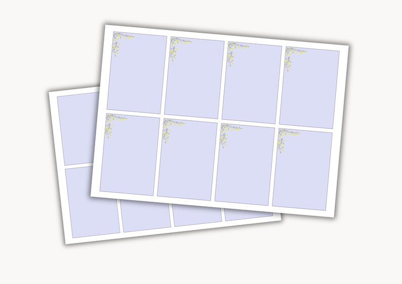 Blank Flashcards Template: Printable Study Cards (PDF) - Etsy