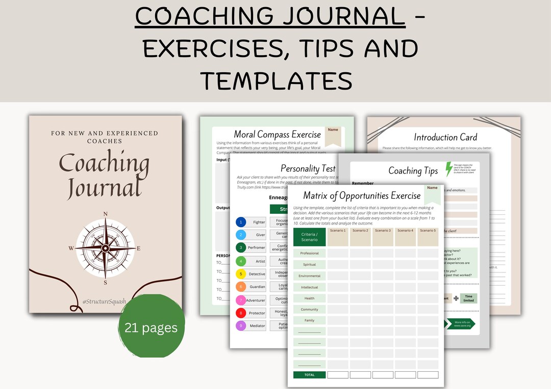 Life Coaching Practical Workbook - Personal Growth Exercises - Goal ...