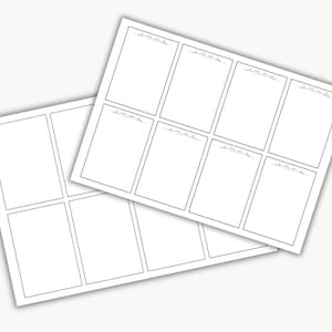 Blank Flashcards Template: Printable Study Cards (PDF) - Etsy
