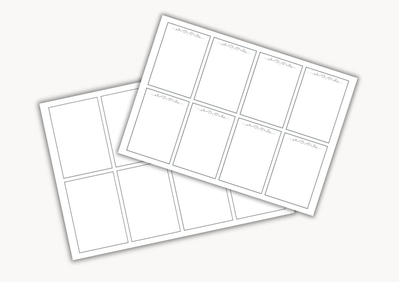 Blank Flashcards Template: Printable Study Cards (PDF) - Etsy