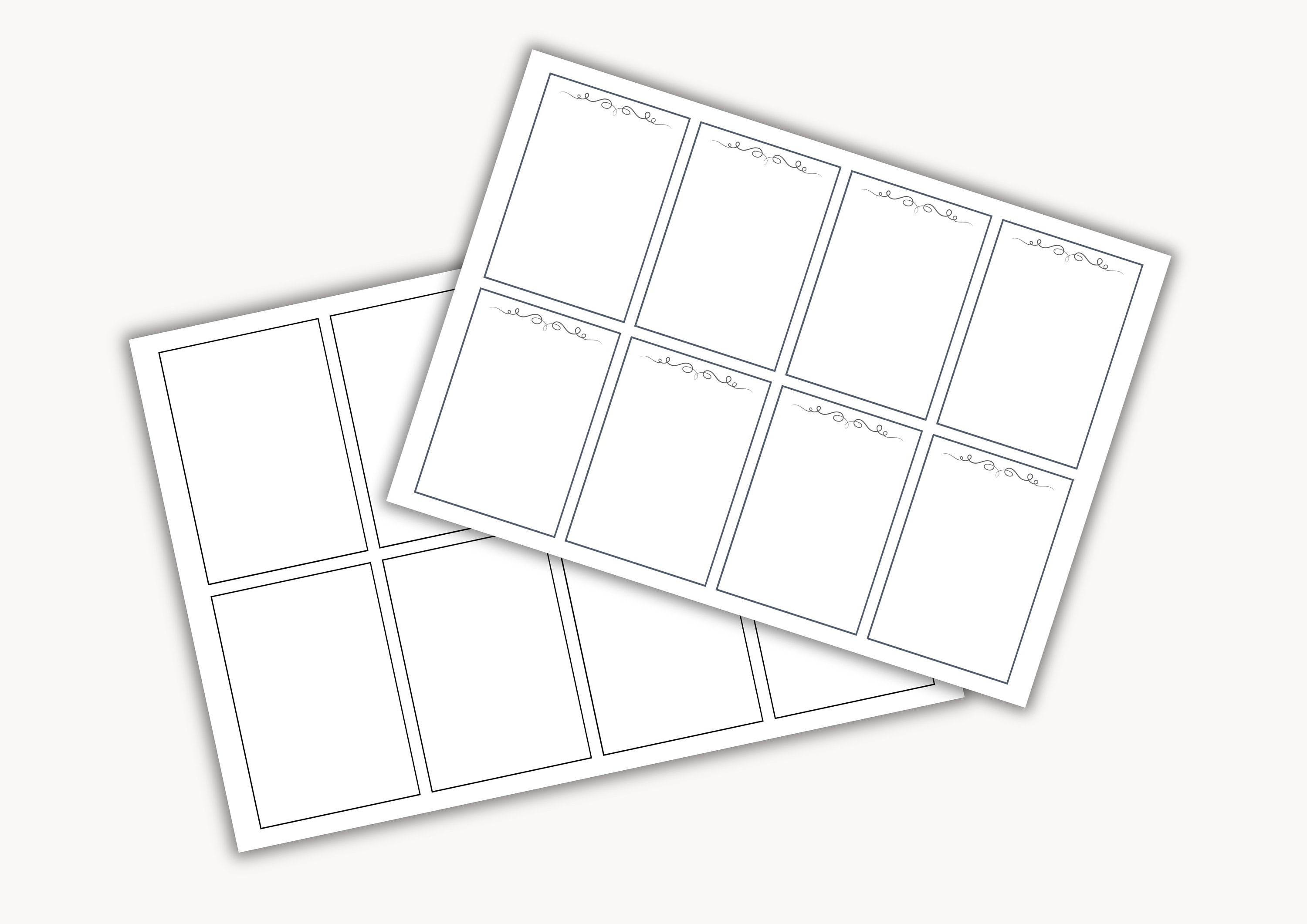 Blank Flashcards Template: Printable Study Cards (PDF) - Etsy
