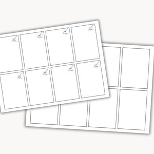 Blank Flashcards Template: Printable Study Cards (PDF) - Etsy