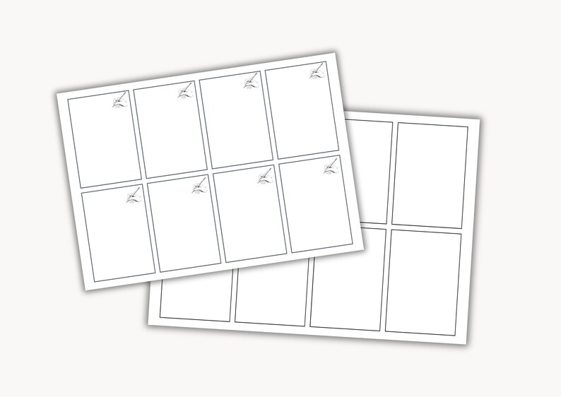 Blank Flashcards Template: Printable Study Cards (PDF) - Etsy