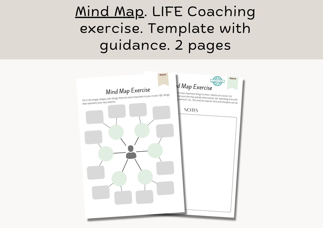 Life Coaching Exercise Mind Map - Find Out the Most Important Things in ...