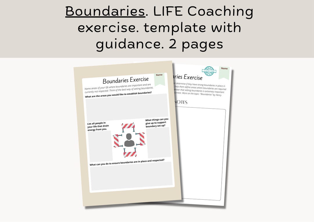 Life Coaching Exercise Boundaries - Set Them up for the Important ...
